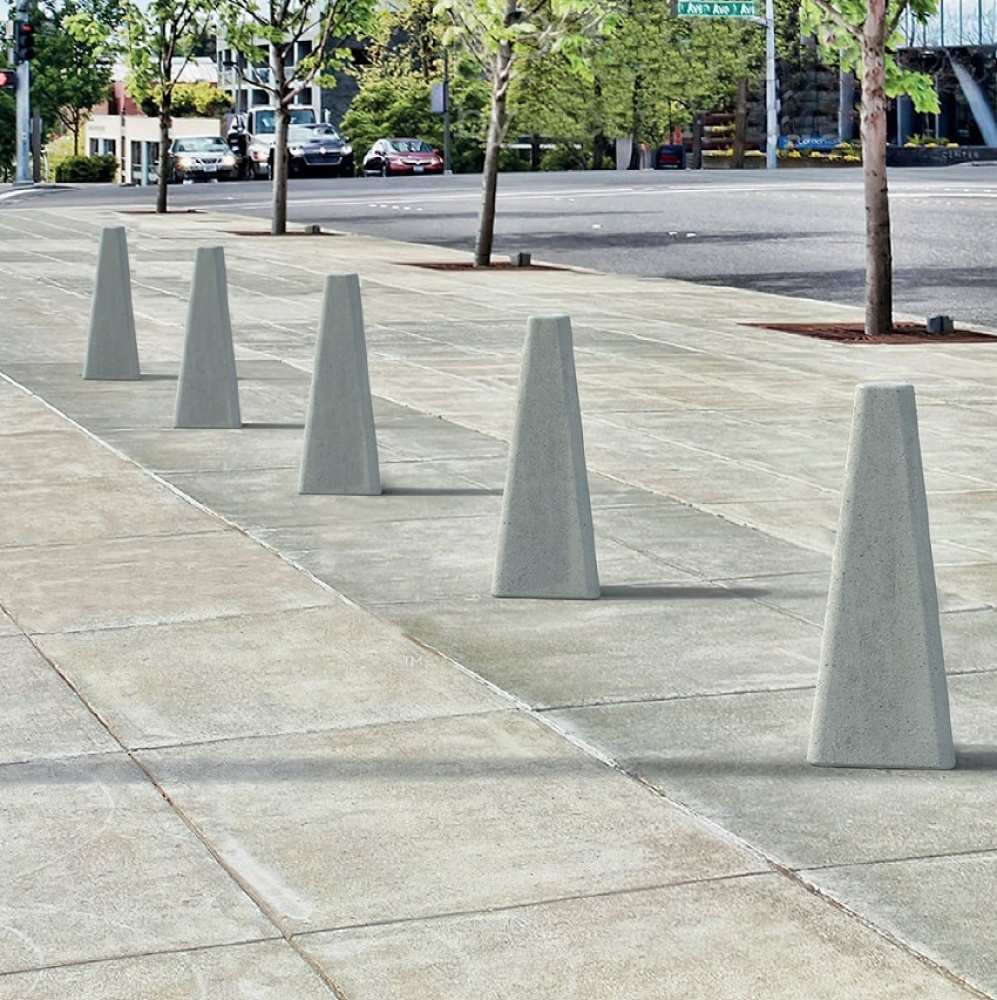 Bollards, barriers, bike lane separators